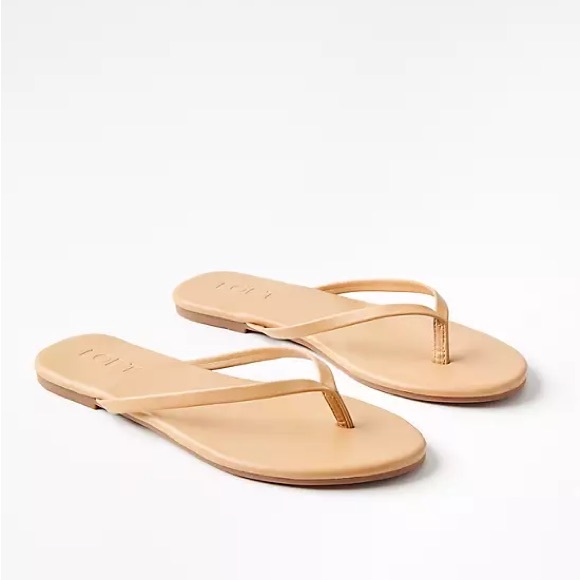Shoes | New Loft Modern Flip Flops Nude Size 8 | Poshmark